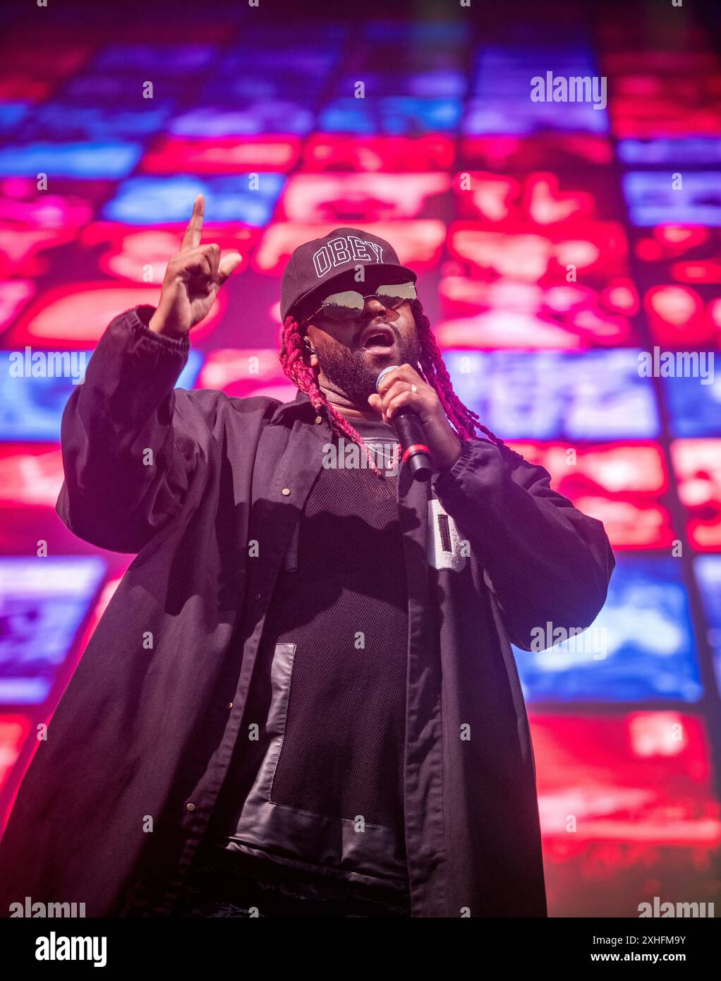 Boy band JLS headlining on the final Eden Sessions of 2024 which is held under the biomes at the ...