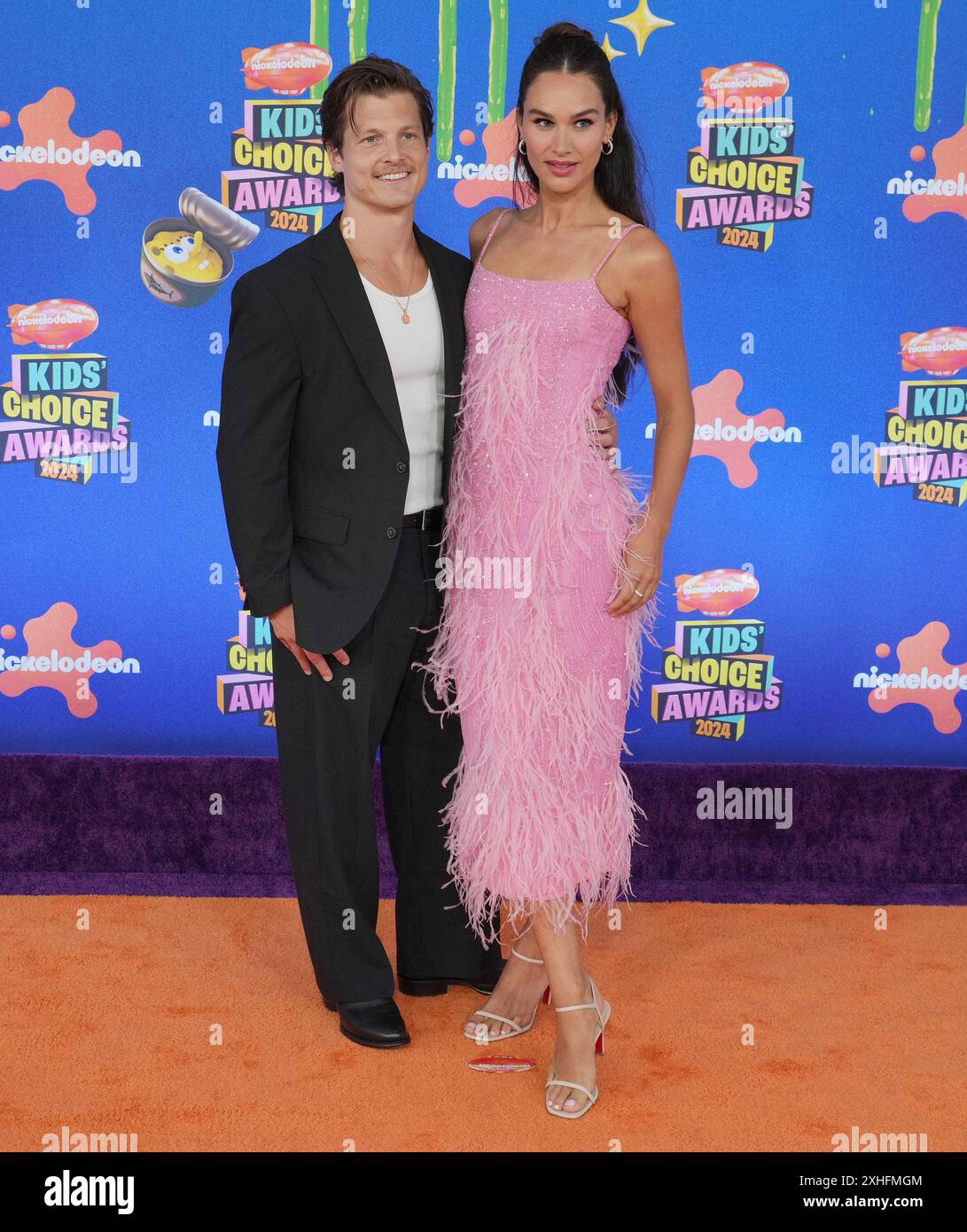 (L-R) Josh Herbert and Abbie Herbert at the Nickelodeon Kids’ Choice ...