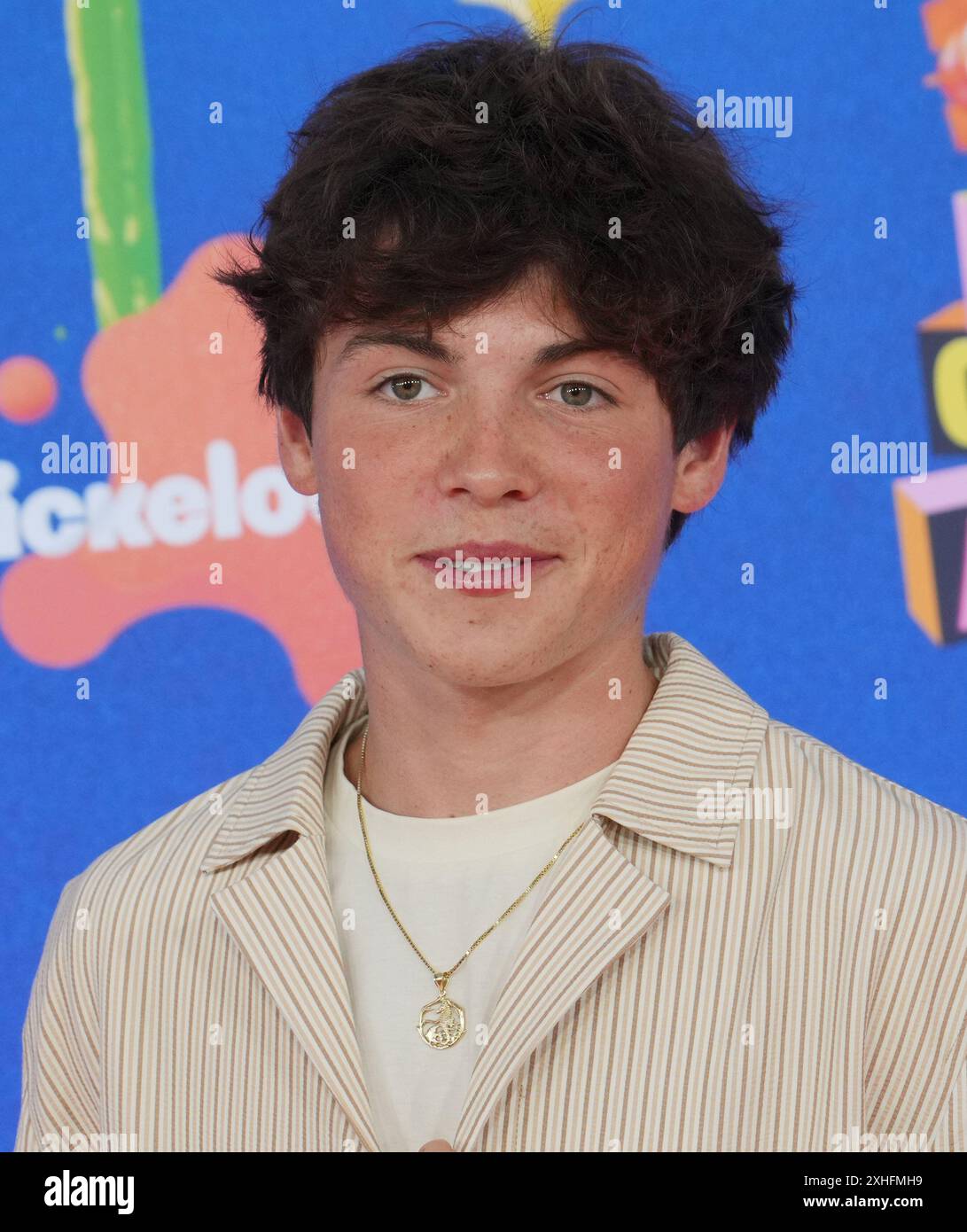 Brady Noon arrives at the Nickelodeon Kids’ Choice Awards 2024 held at ...