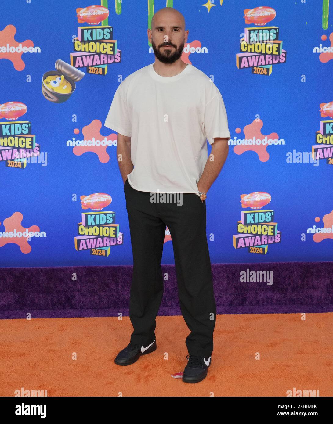 Cooper Wilson arrives at the Nickelodeon Kids’ Choice Awards 2024 held ...