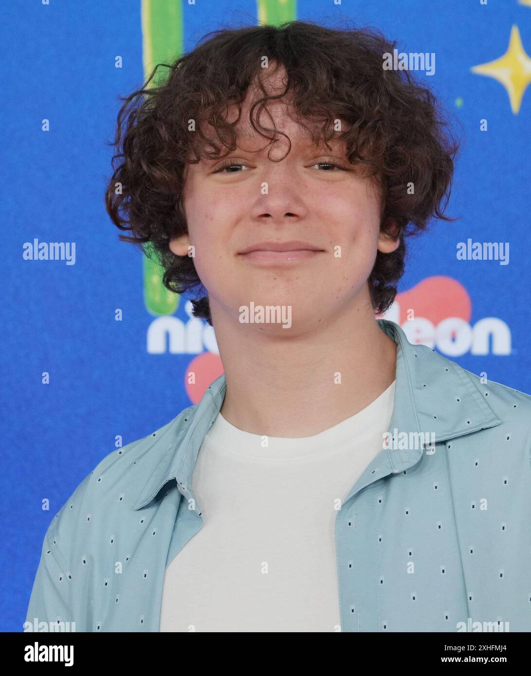 Los Angeles, USA. 13th July, 2024. Luca Diaz arrives at the Nickelodeon ...