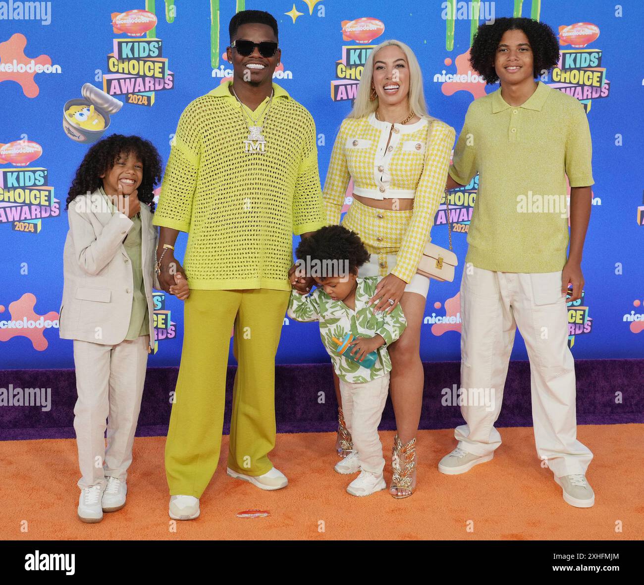 Los Angeles, USA. 13th July, 2024. (L-R) Mar'Cannon Hall, Marco Hall ...