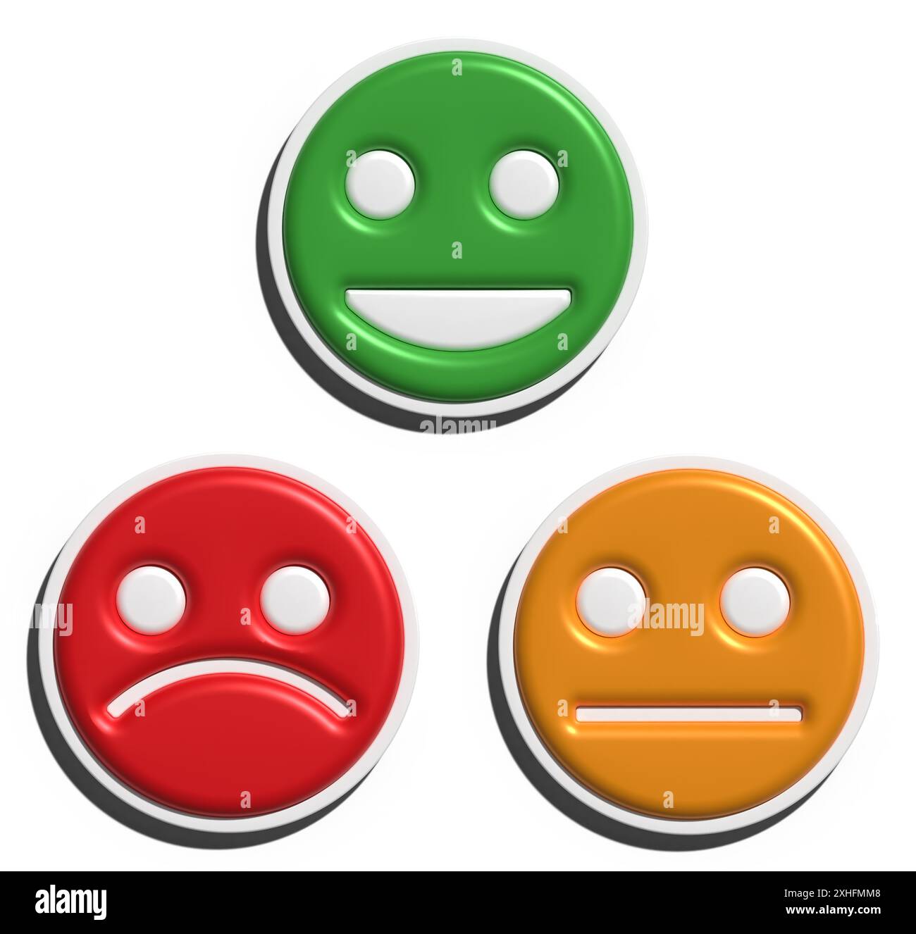 Assessment of service quality, emotional state, circles with different ...