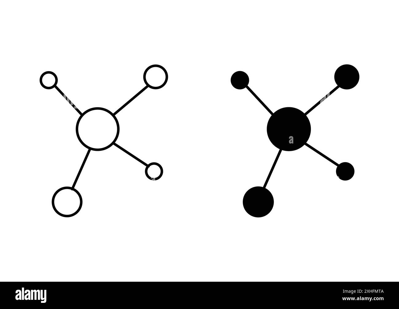 Connect icon Black line art vector in black and white outline set ...