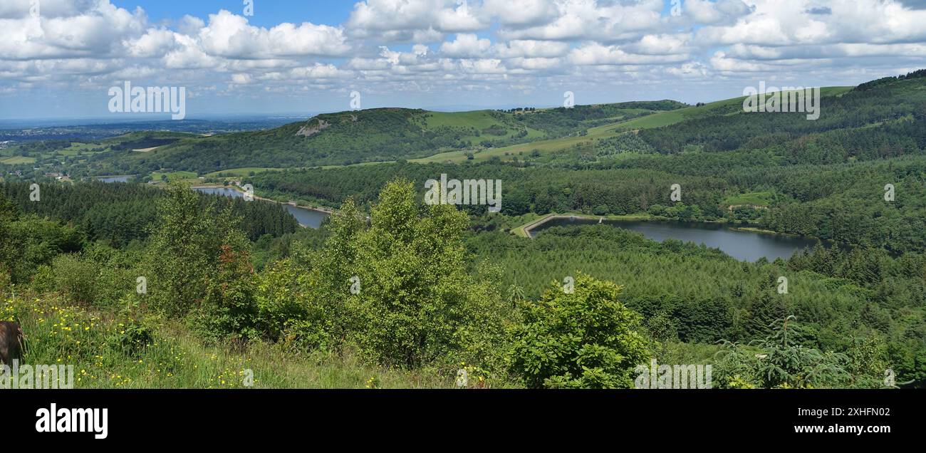 View over Macclesfield Forest from Nessit Hill, Cheshire Stock Photo ...