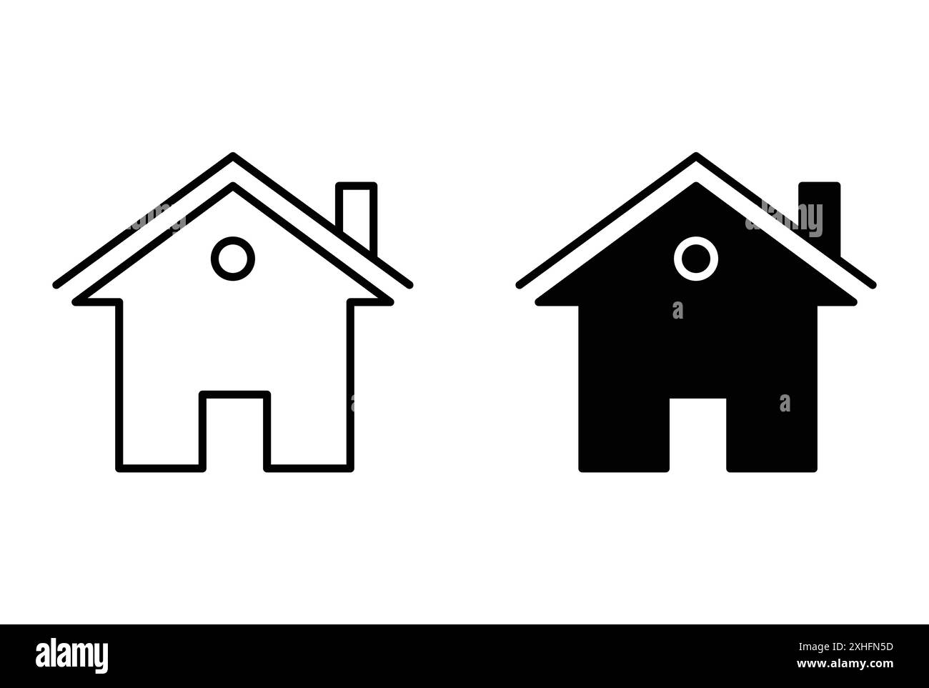 Shelter icon Black line art vector in black and white outline set collection sign Stock Vector ...
