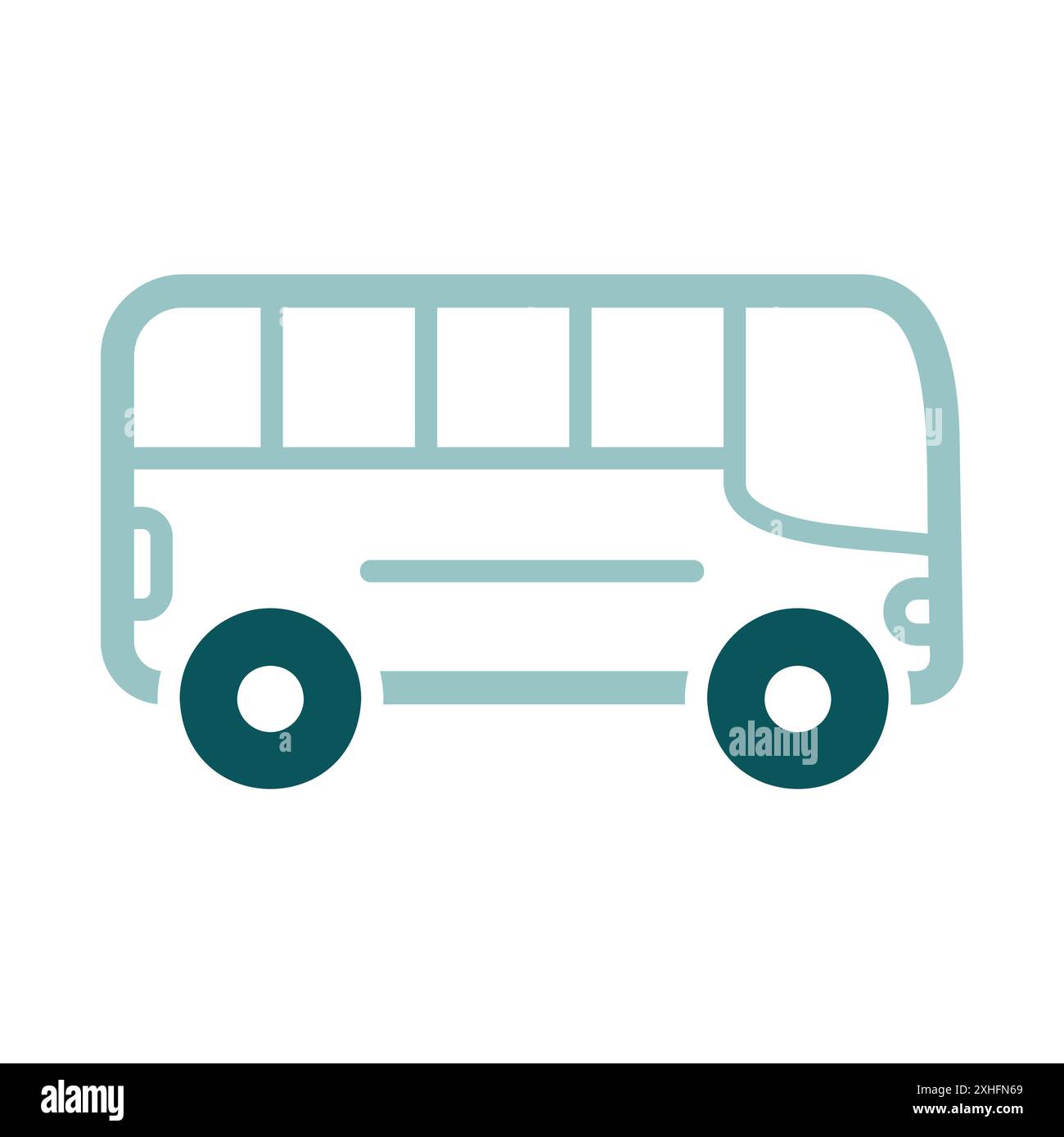City bus vector isolated icon. Graph symbol for travel and tourism web ...