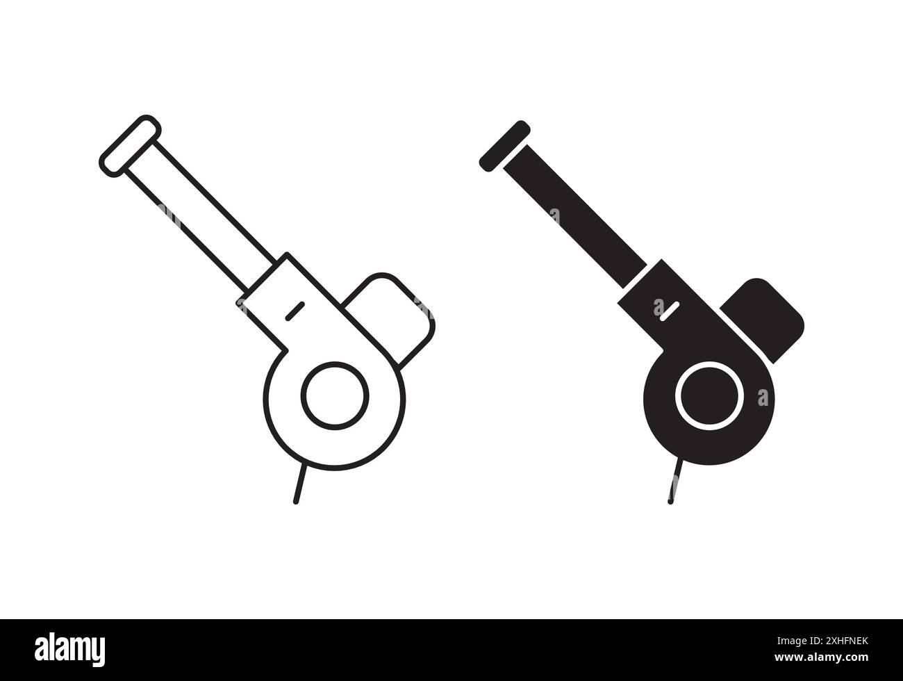 Leaf blower icon Black line art vector in black and white outline set ...