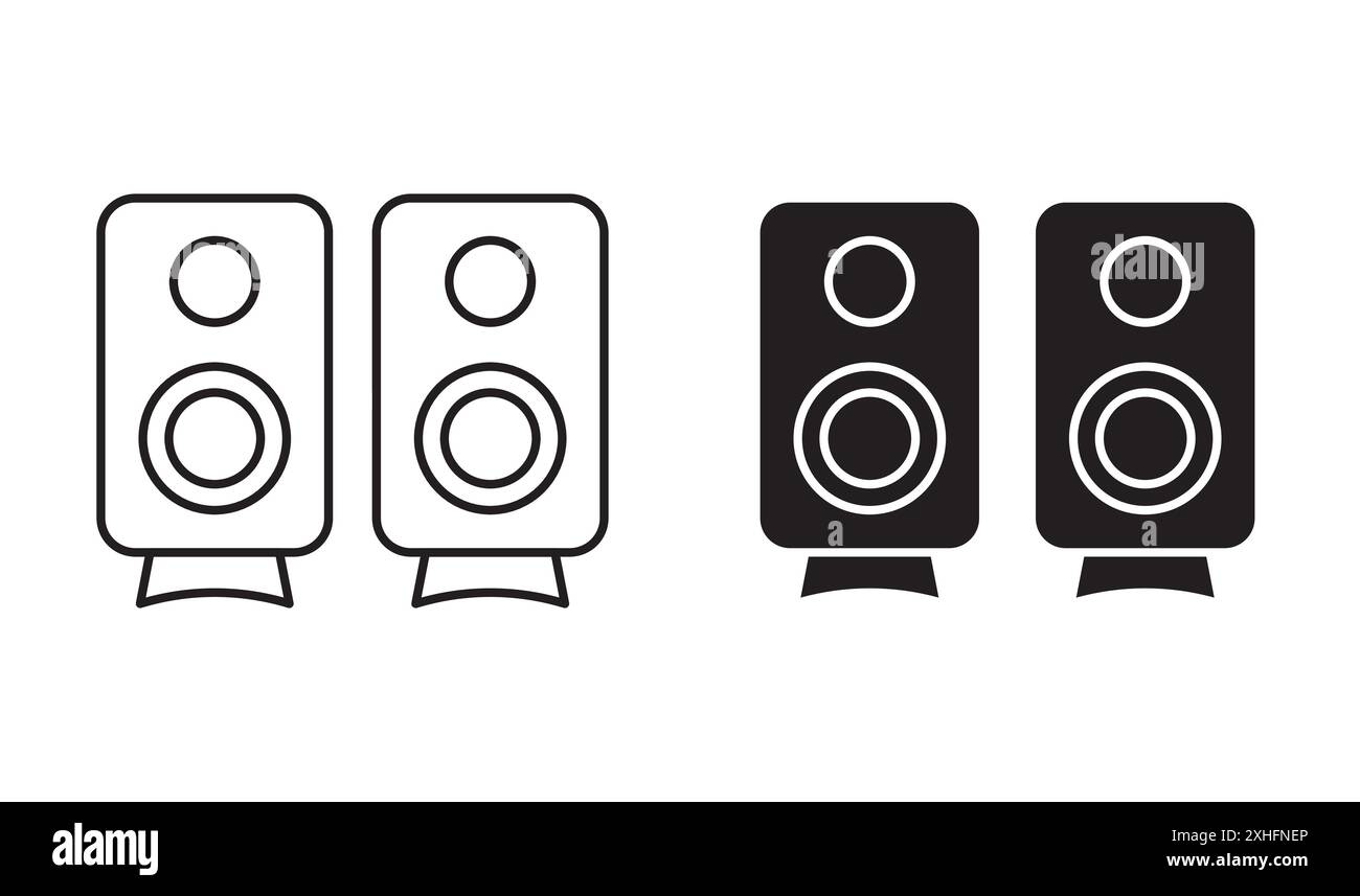 Loud woofer box Stock Vector Images - Alamy