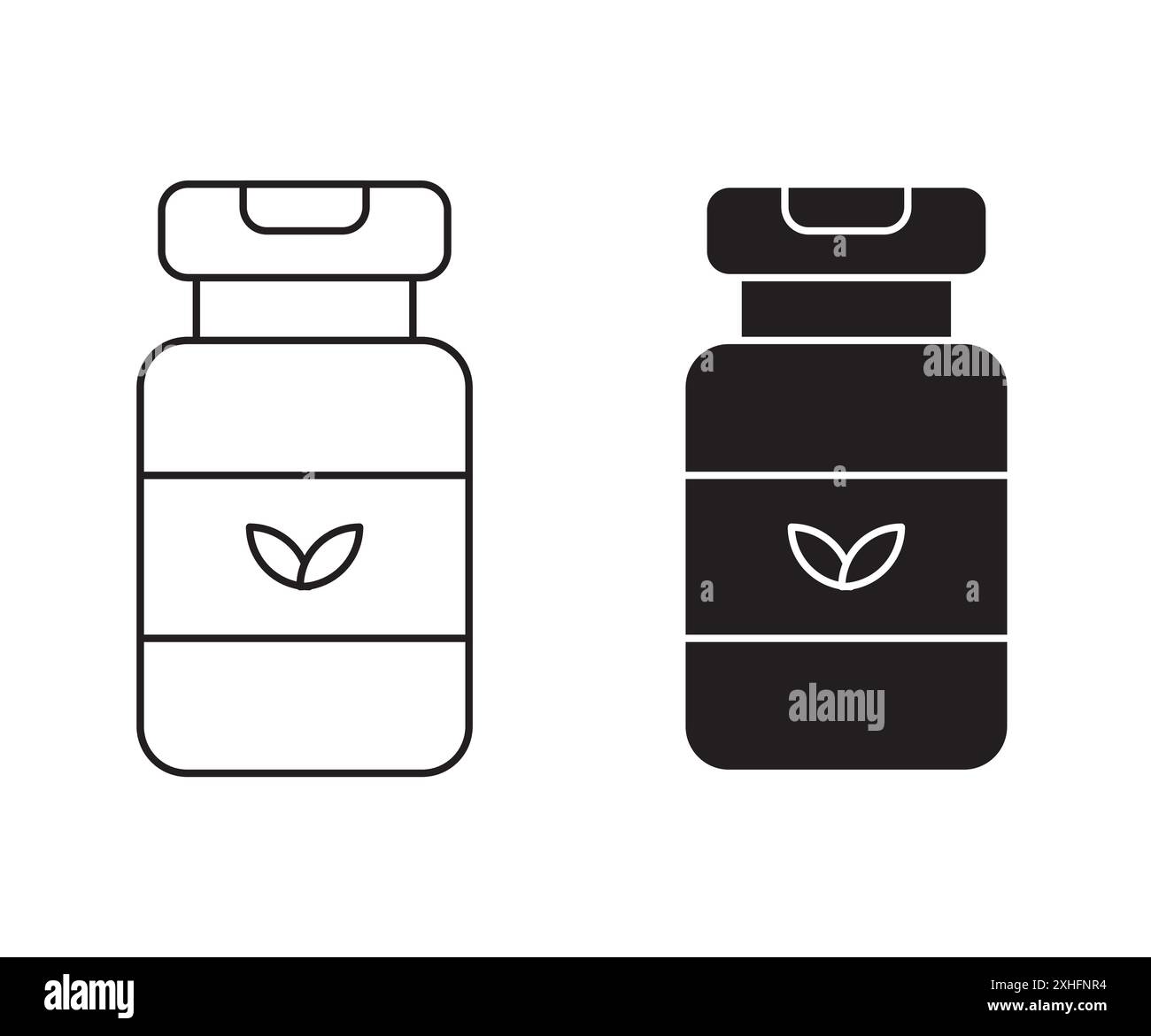 Supplement icon Vector symbol or sign set collection in black and white ...