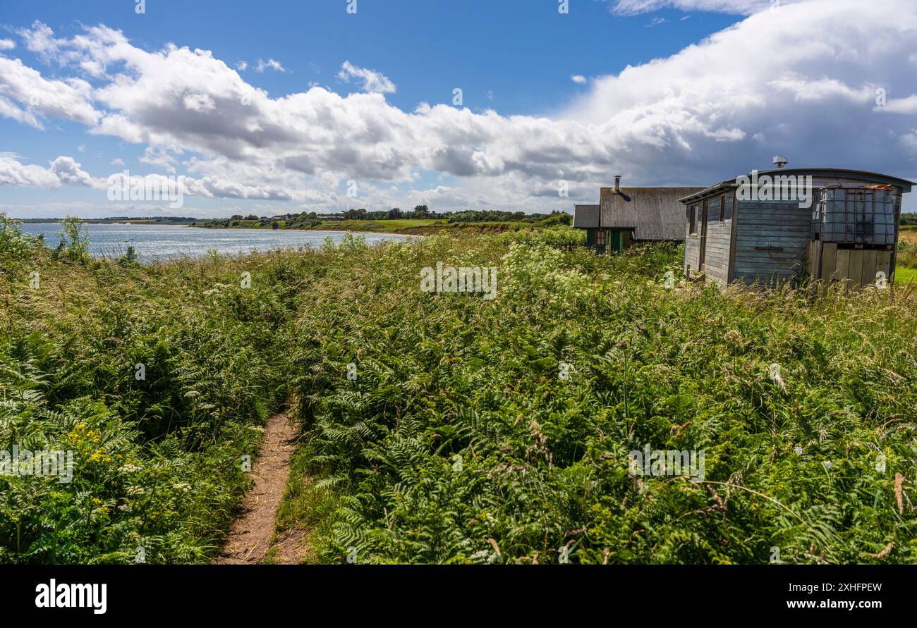 Holiday houses between Alnmouth and Boulmer on the Northumberland coast ...