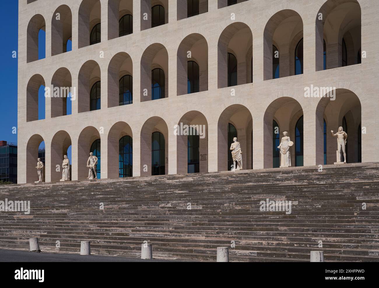 Palazzo della Civiltà Italiana at EUR in Rome, example of the ...