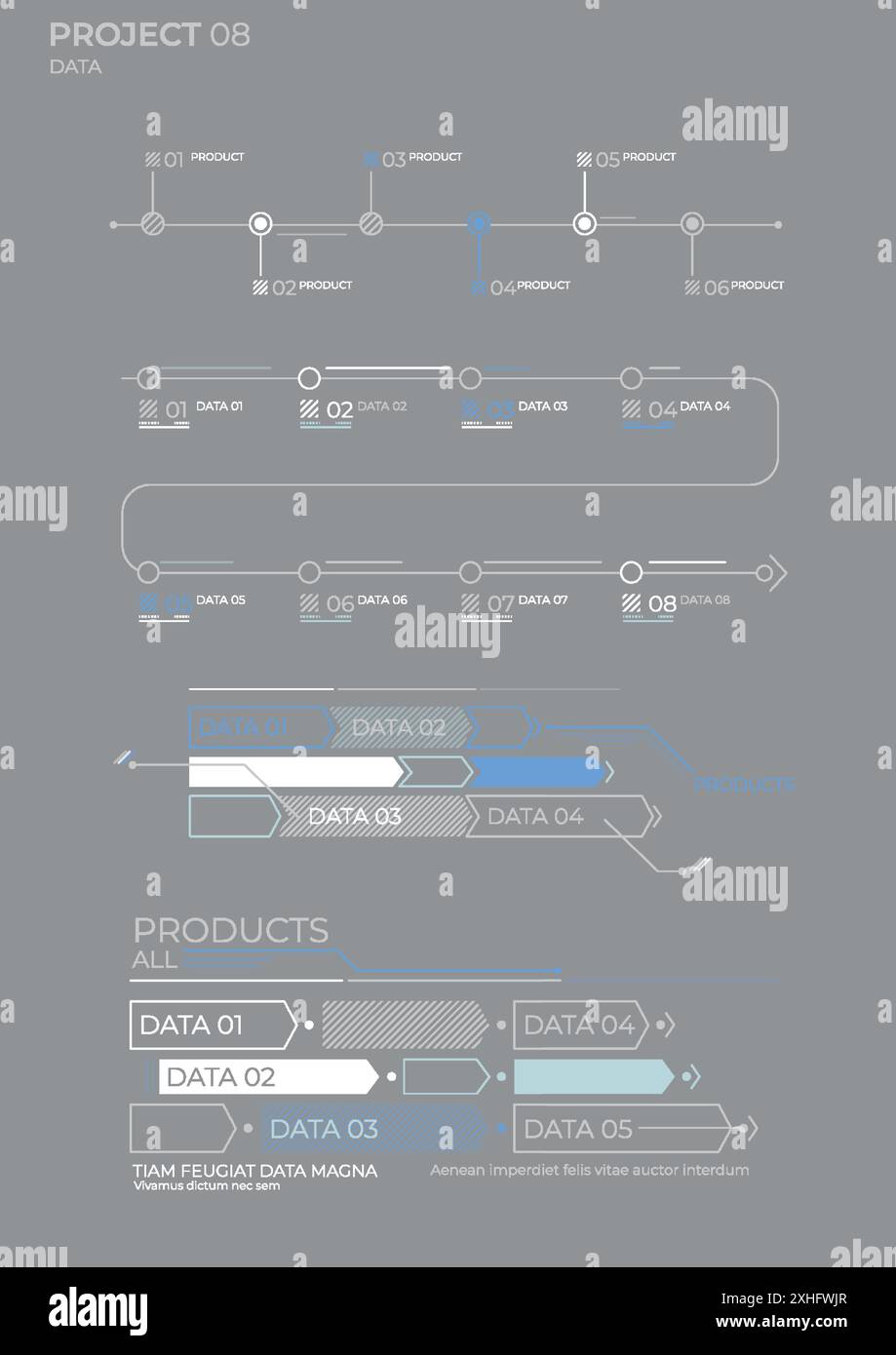 Color abstract elements commercial charts. Abstract vector illustration ...
