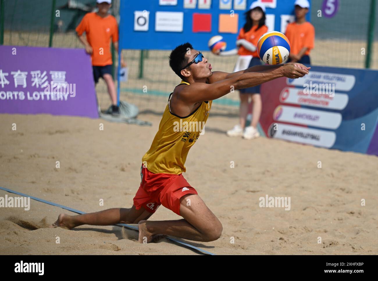 Tianjin, China. 14th July, 2024. Liu Chuanyong competes during the men ...