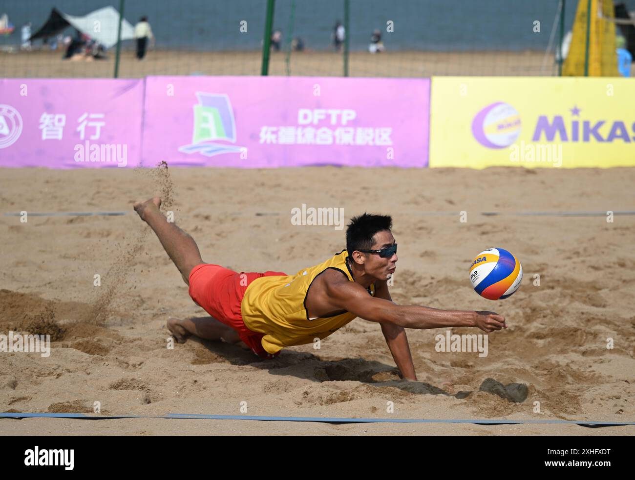 Tianjin, China. 14th July, 2024. Liu Chuanyong competes during the men ...