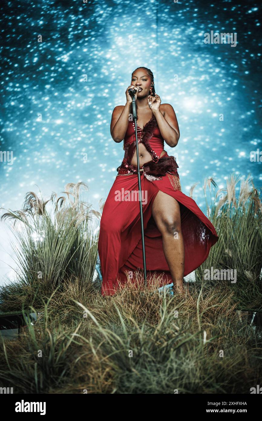 Roskilde, Denmark. 06th, July 2024. The Nigerian singer and songwriter ...