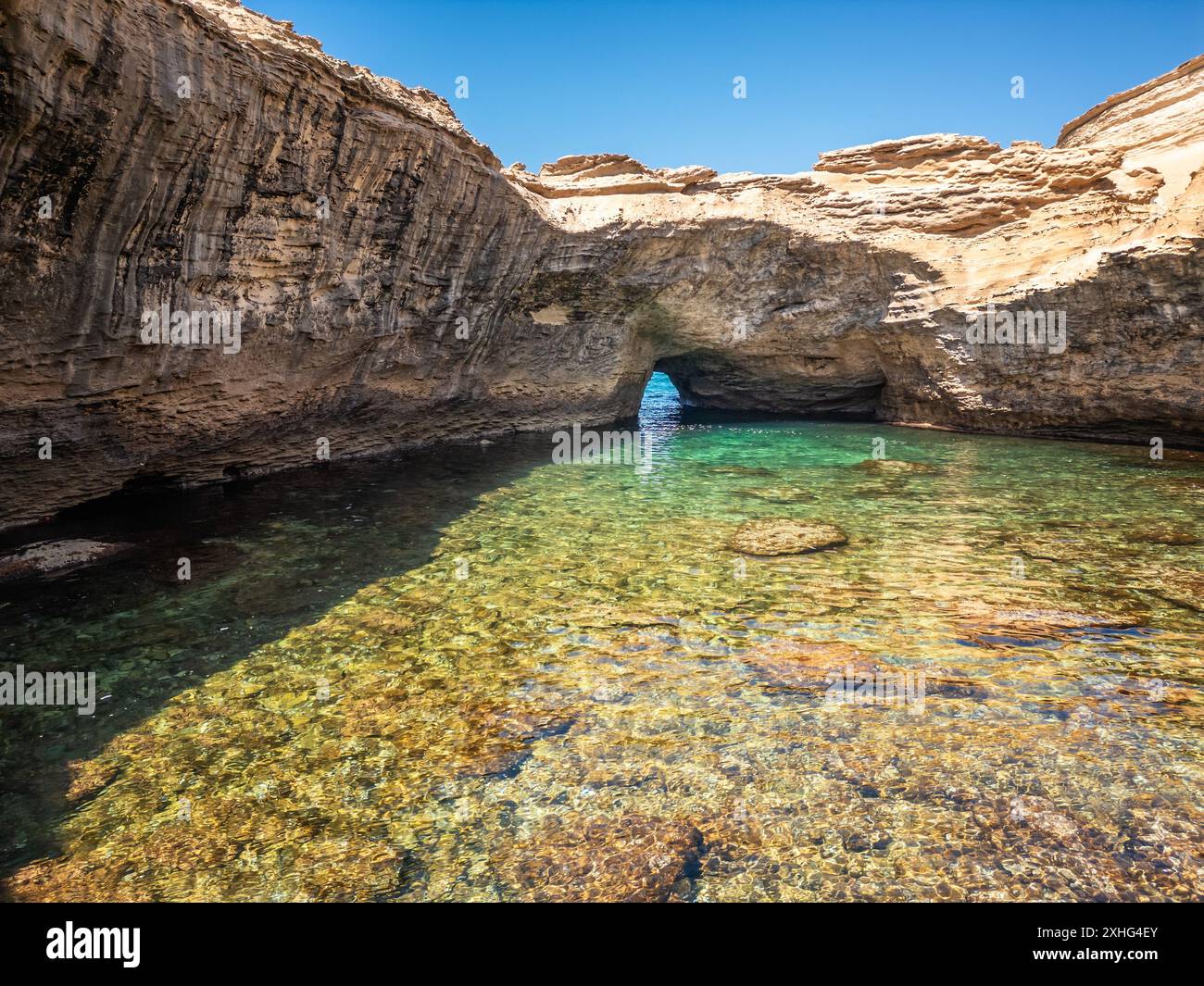 Inside the Grotte de Saint Antoine, a collapsed limestone cave on the ...