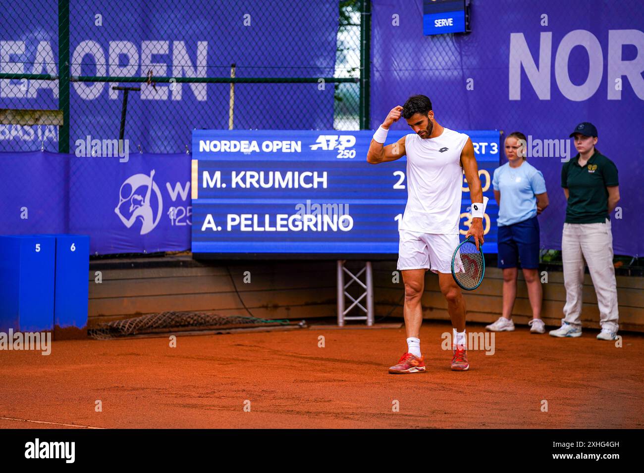 Båstad, ATP 250, Sweden. , . First qualifying round, Andrea Pellegrino ...