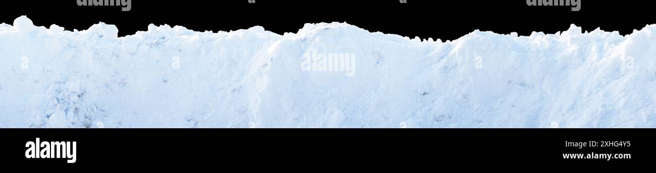 Large wall of snow isolated. Design element Stock Photo - Alamy