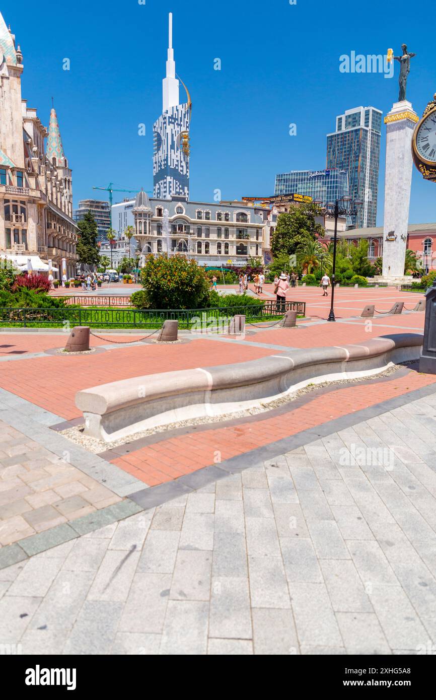 Batumi, Georgia - 13 JUNE 2024: Europe Square is one of the most ...