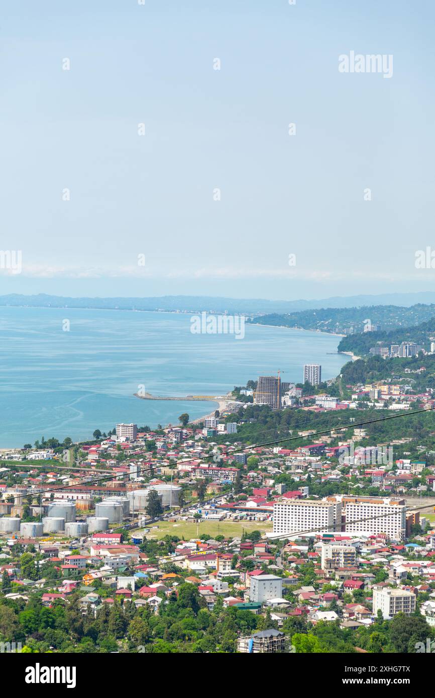 Batumi, Georgia - 13 JUNE 2024: Aerial view of the city of Batumi from ...