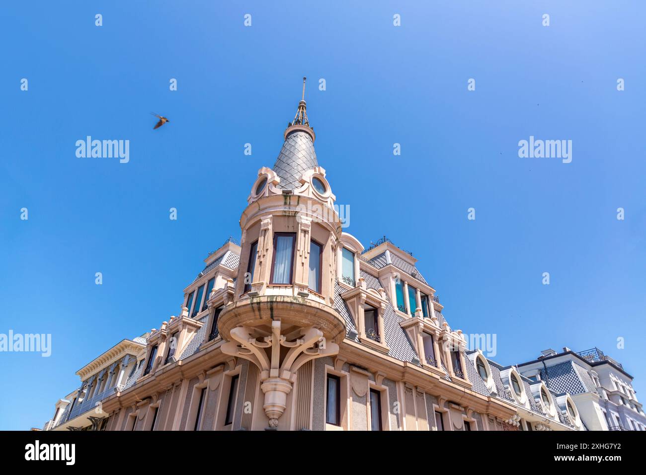 Traditional Georgian architecture and street view in the city of Batumi ...