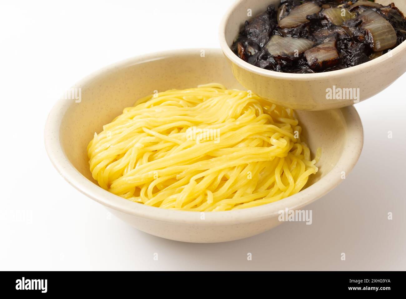gan jjajang on a white background Stock Photo - Alamy