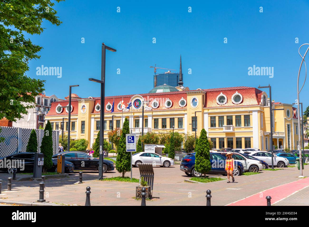 Batumi, Georgia - 13 JUNE 2024: Exterior facade of the Batumi Municipal ...