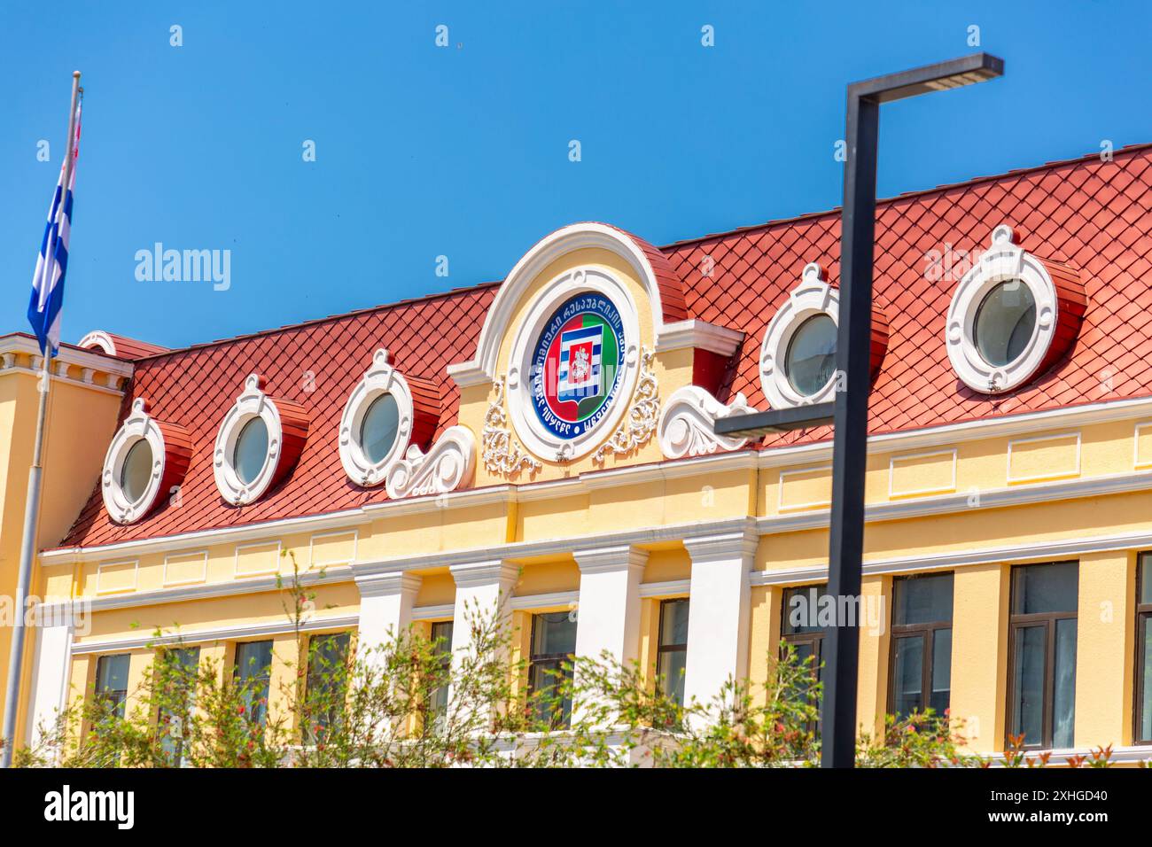 Batumi, Georgia - 13 JUNE 2024: Exterior facade of the Batumi Municipal ...