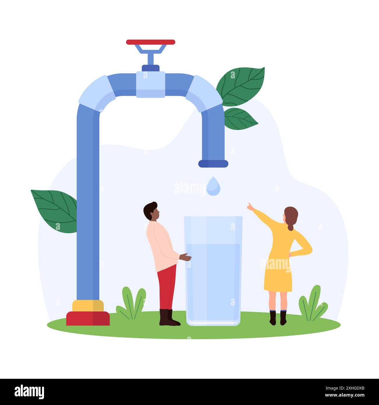 Clean drinking water consumption, safety and safe healthy purification ...