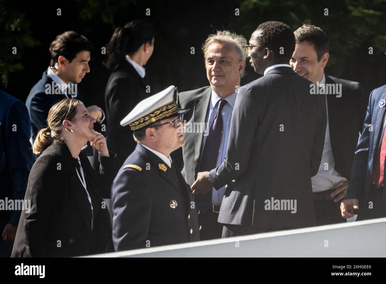 Bruno Roger Petit during the Bastille Day military parade along the ...