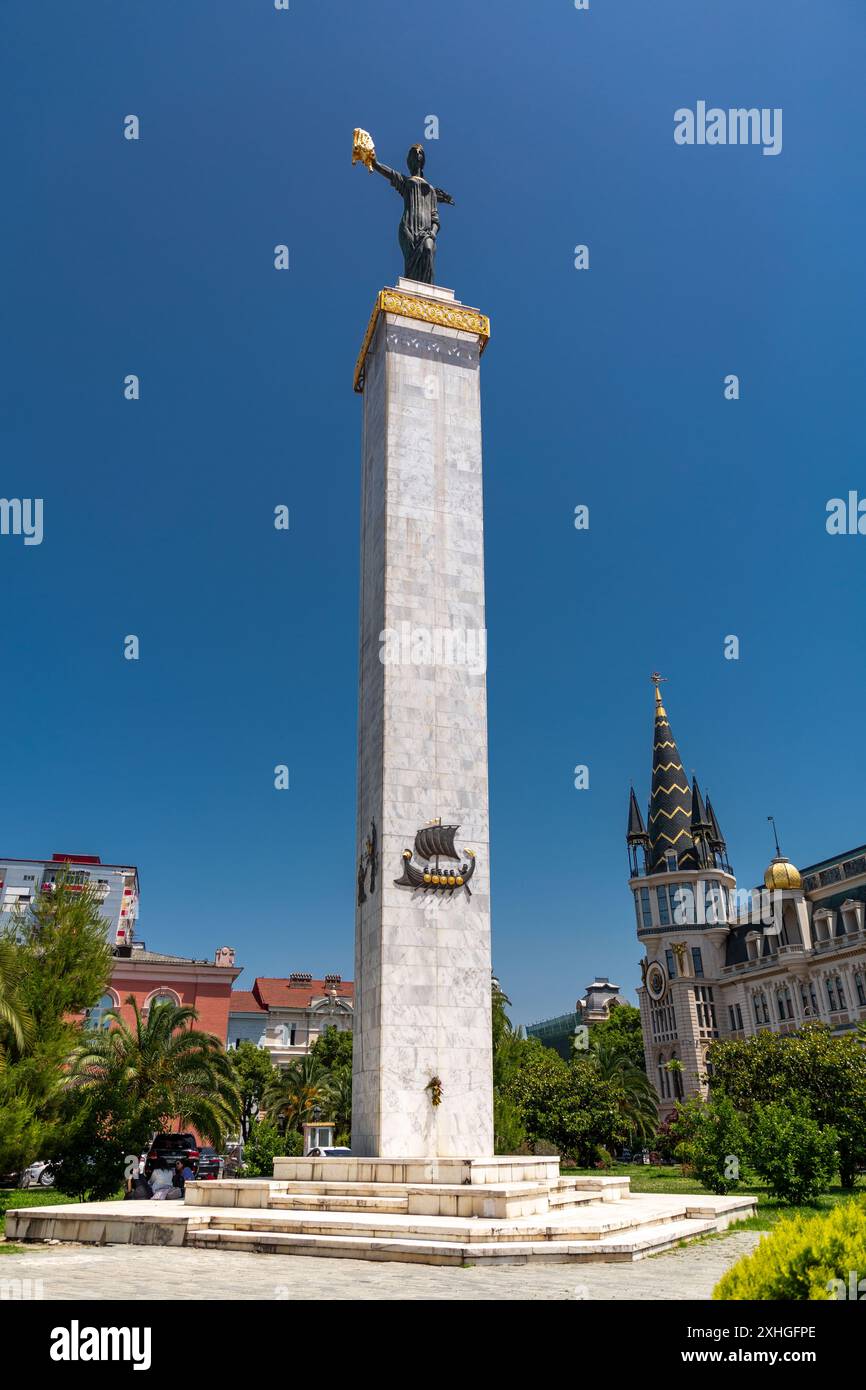 Batumi, Georgia - 13 JUNE 2024: The Medea statue is a monument to Medea ...
