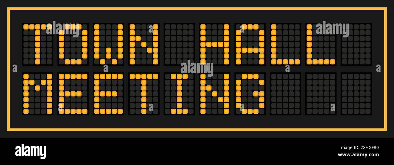 Orange hall banner Stock Vector Images - Alamy