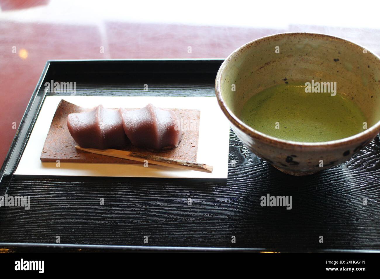 Ankoro-mochi and Matcha in Ise, Mie, Japan Stock Photo - Alamy