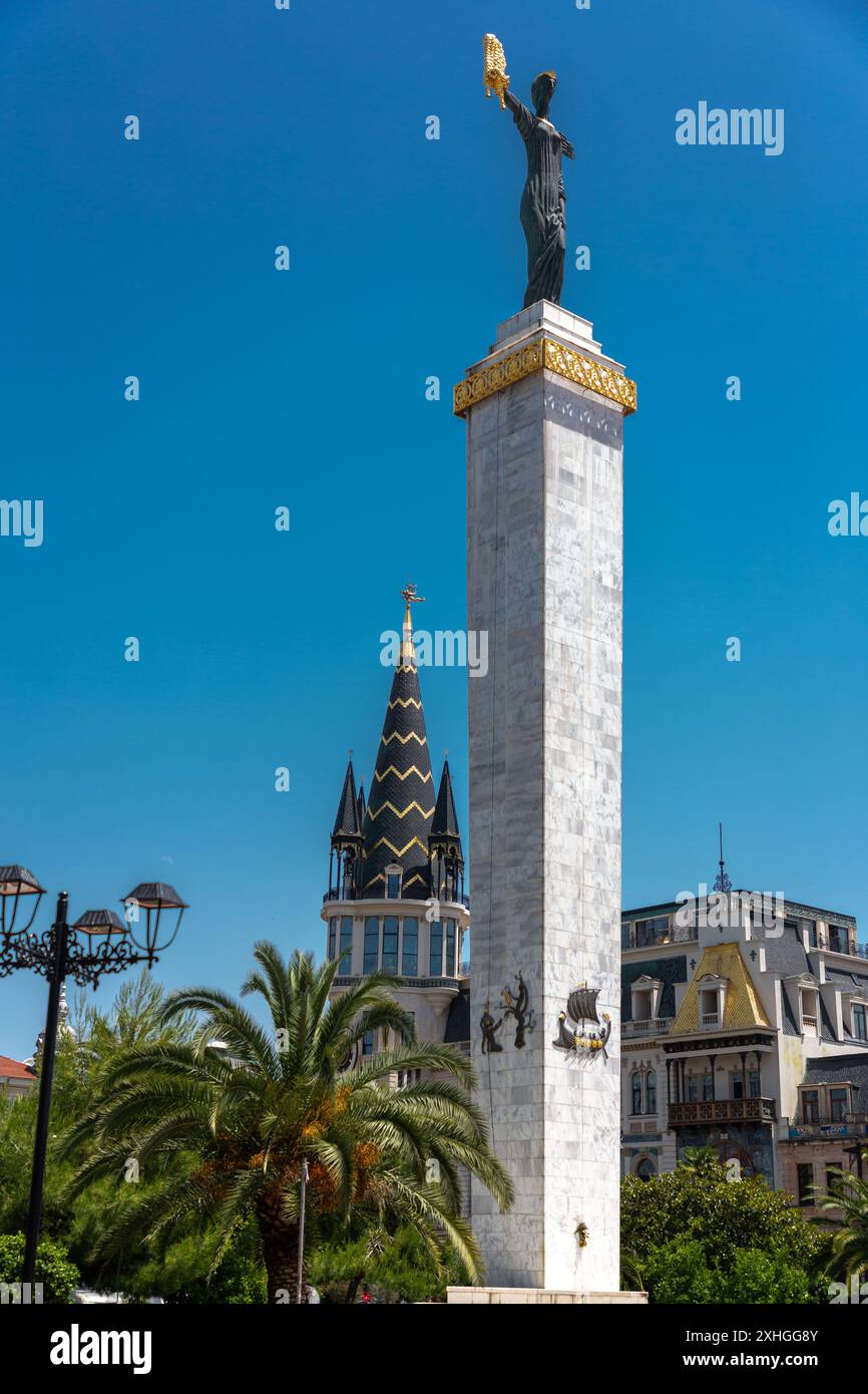 Batumi, Georgia - 13 JUNE 2024: The Medea statue is a monument to Medea ...