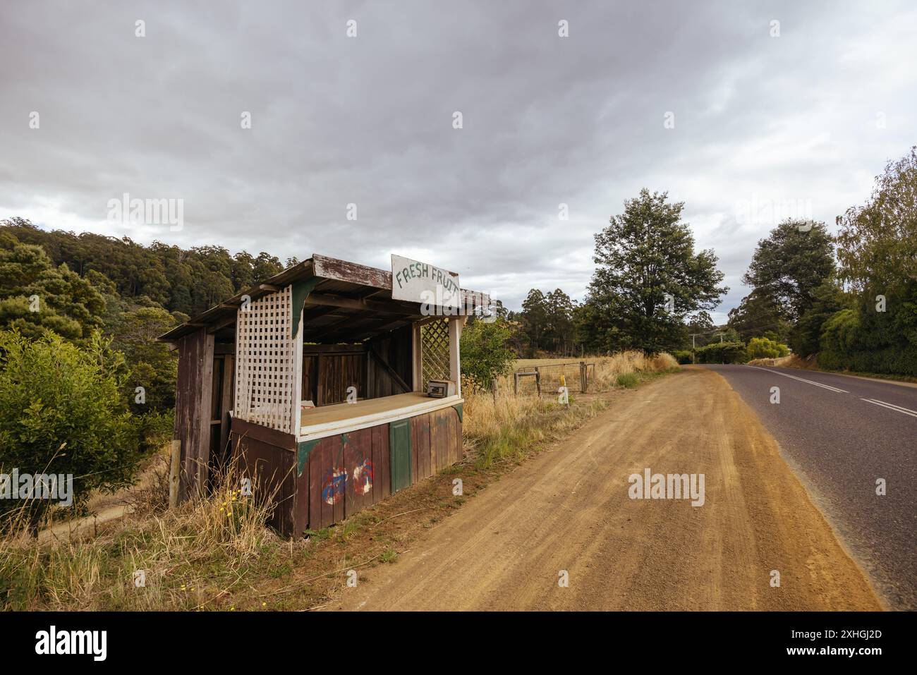 Roadside Selling in Tasmania Australia Stock Photo - Alamy