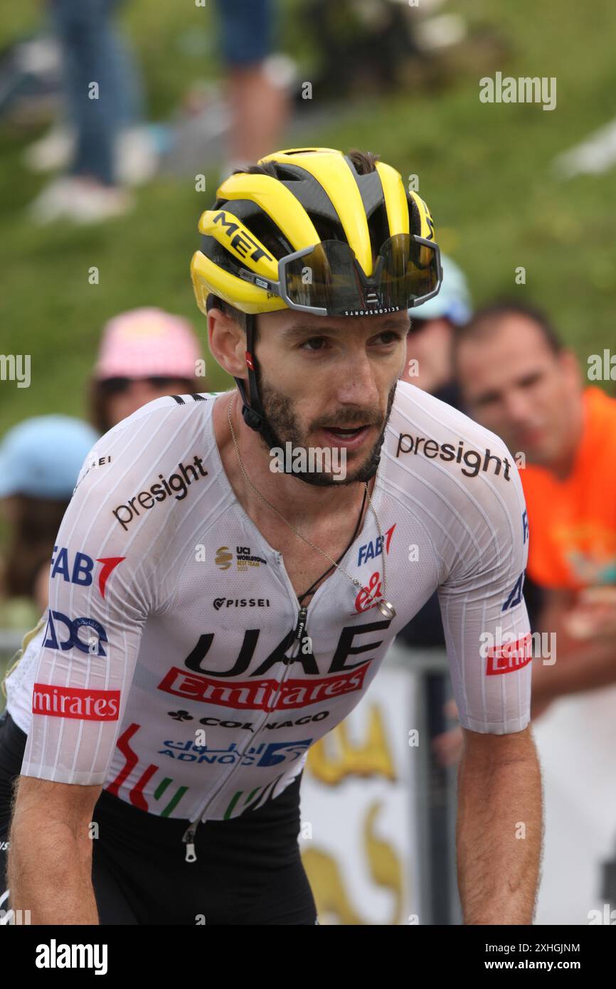 Tour de France stage 14 to Pla d'Adet 13th July 2024 Stock Photo - Alamy