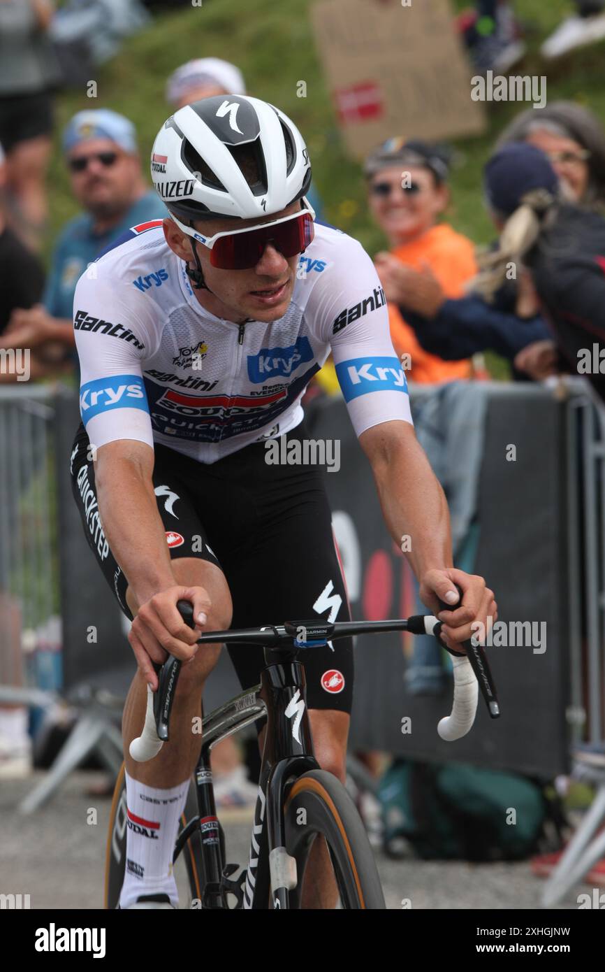 Tour de France stage 14 to Pla d'Adet 13th July 2024 Stock Photo - Alamy