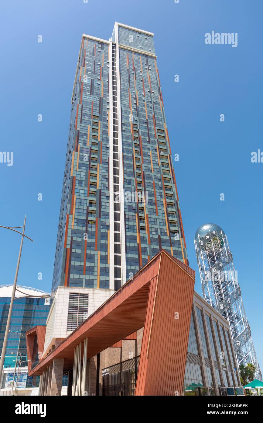 Batumi, Georgia - 13 JUNE 2024: Modern Georgian architecture and street ...