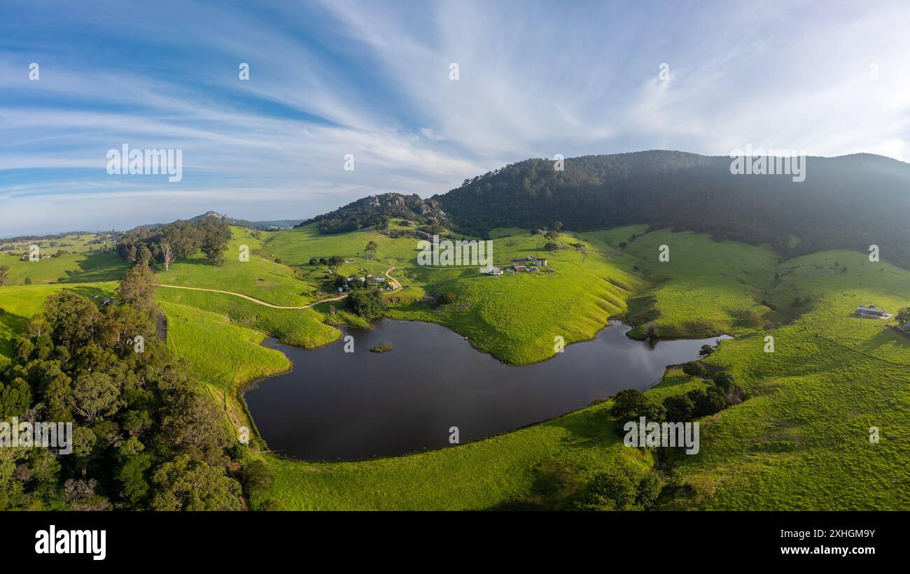 Tilba and Mount Dromedary Landscape in Australia Stock Photo - Alamy