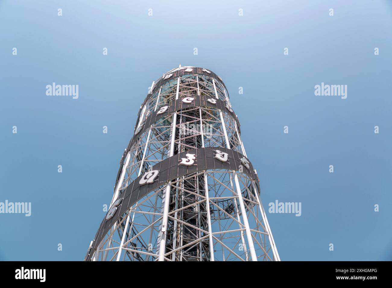 Batumi, Georgia - 13 JUNE 2024: The Alphabetic Tower is a 130 meter ...