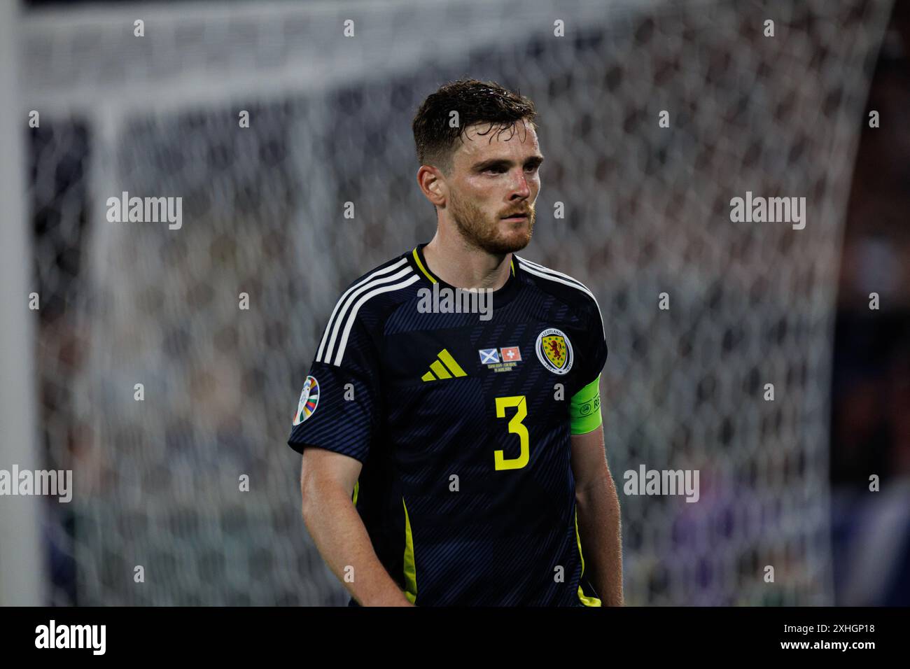 Cologne, Germany - 06 19 2024: Andy Robertson seen during UEFA Euro ... Cologne, Germany - 06 19 2024: Andy Robertson seen during UEFA Euro ...