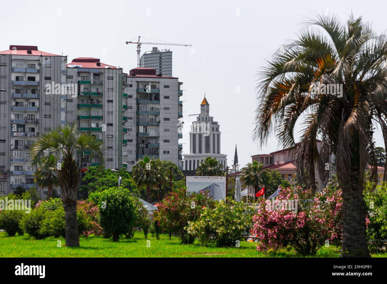 Batumi, Georgia - 13 JUNE 2024: Modern Georgian architecture and street ...
