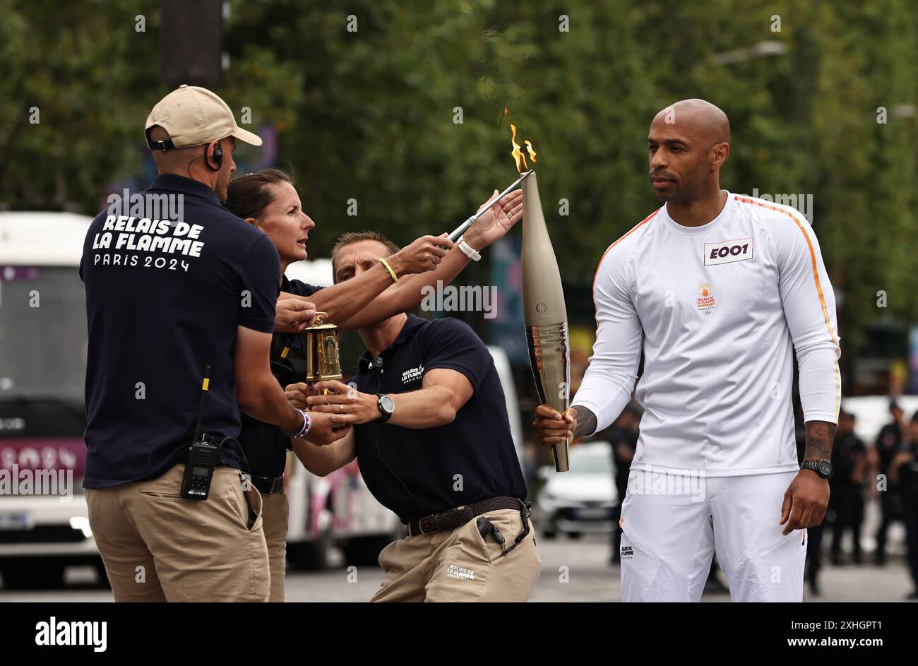 Paris, France. 14th July, 2024. French football Olympics 2024 coach ...