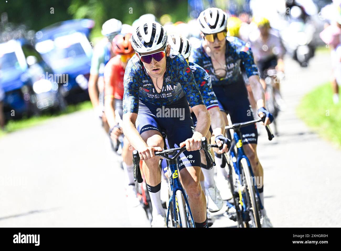 Plateau De Beille, France. 14th July, 2024. Belgian Tiesj Benoot of ...