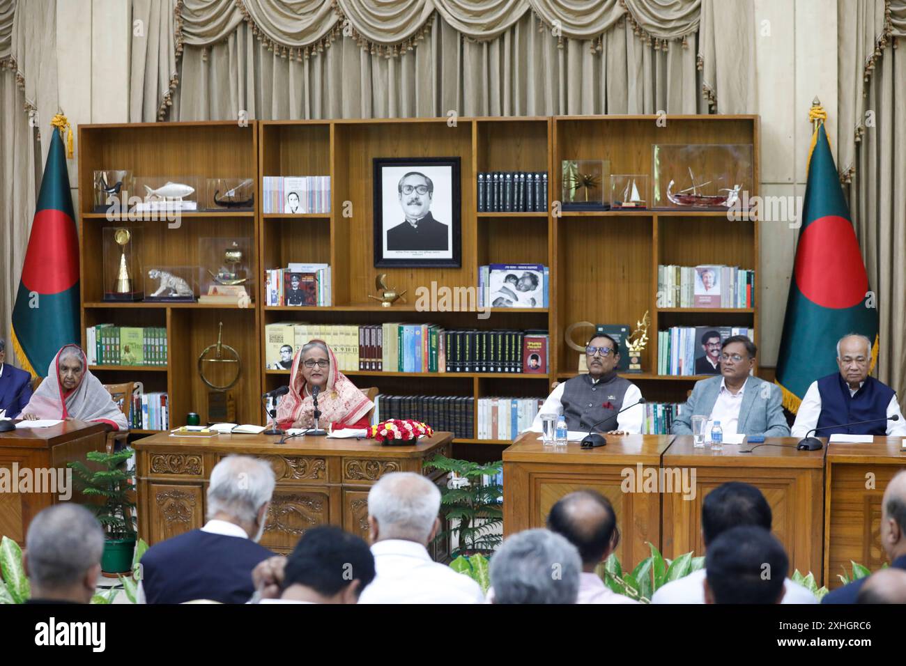 Dhaka, Bangladesh - July 14, 2024: After her recent visit to China ...