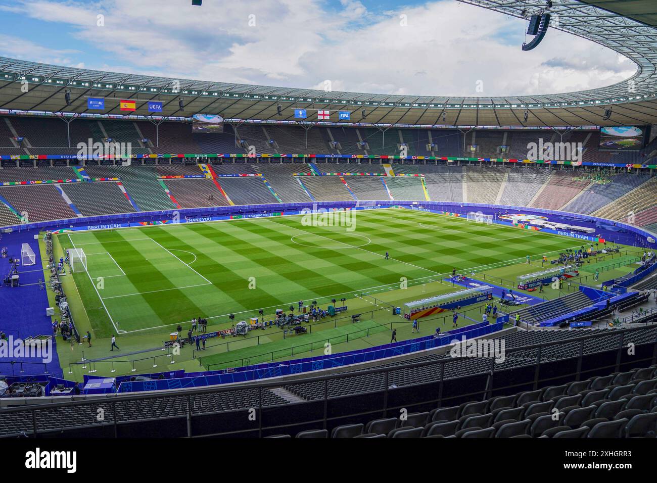 Ground View inside the Stadium during the Spain v England UEFA Euro ...