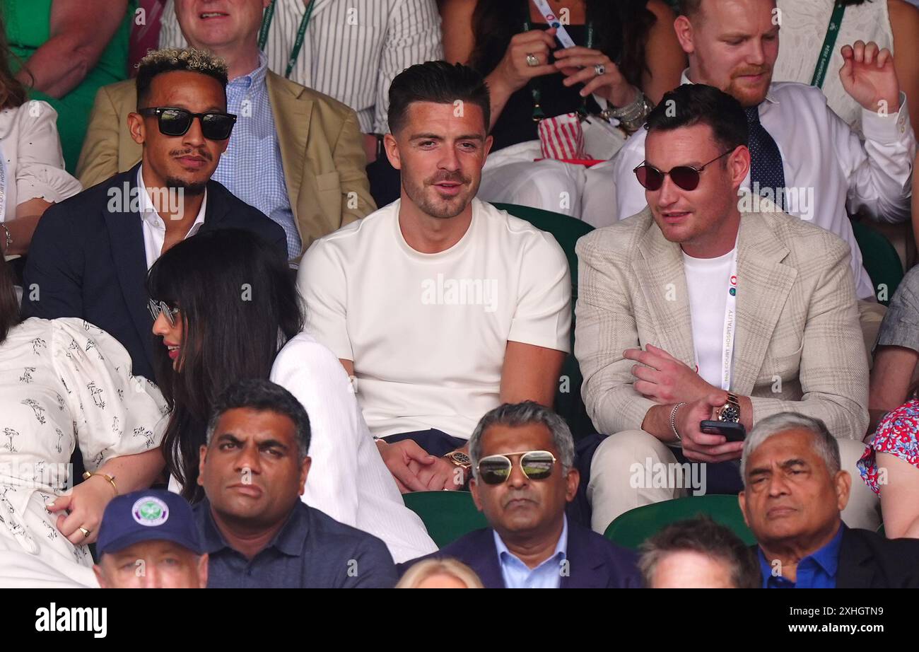 Callum Robinson (left) and Jack Grealish (centre) on day fourteen of ...
