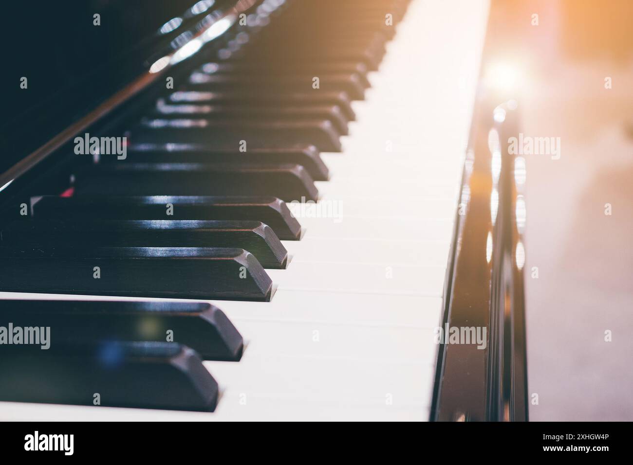 Piano keyboard background musical instrument Stock Photo - Alamy