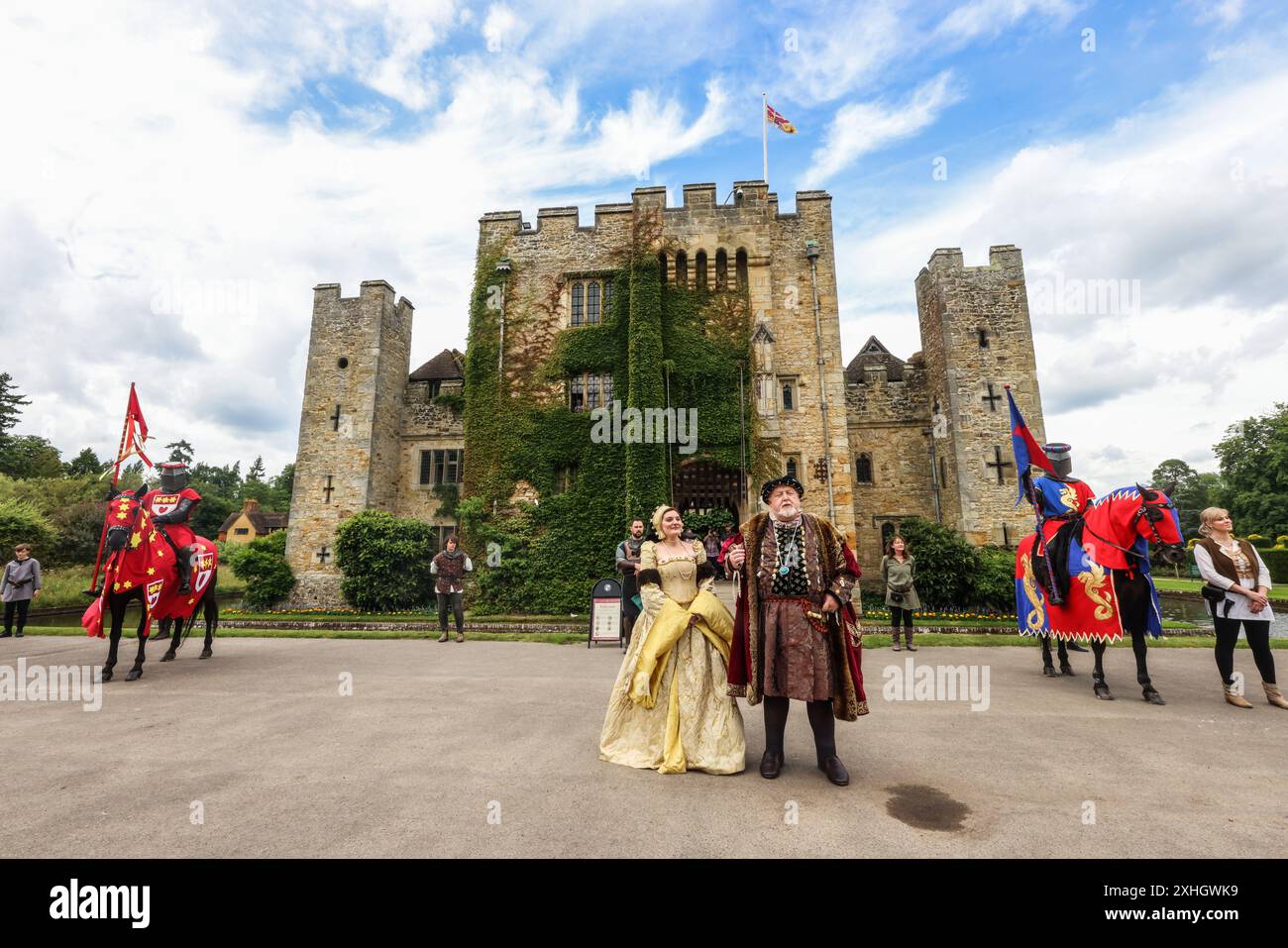 Hever Castle, Kent 14 July 2024 King Henry the VIII, Anne Boleyn and ...